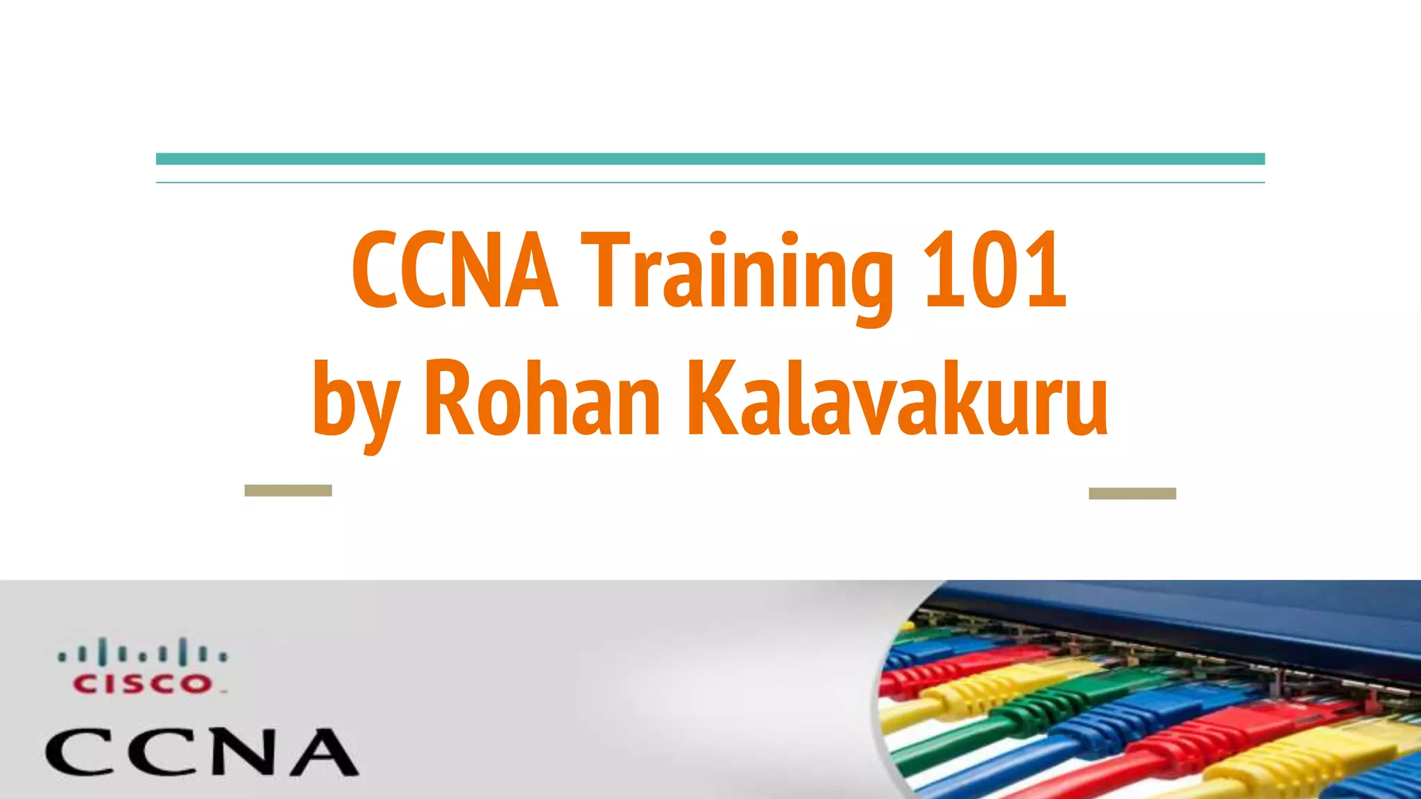 CCNA training 101 | PPTX
