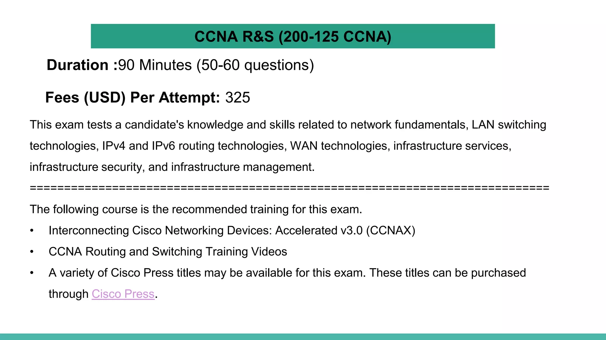 CCNA training 101 | PPTX