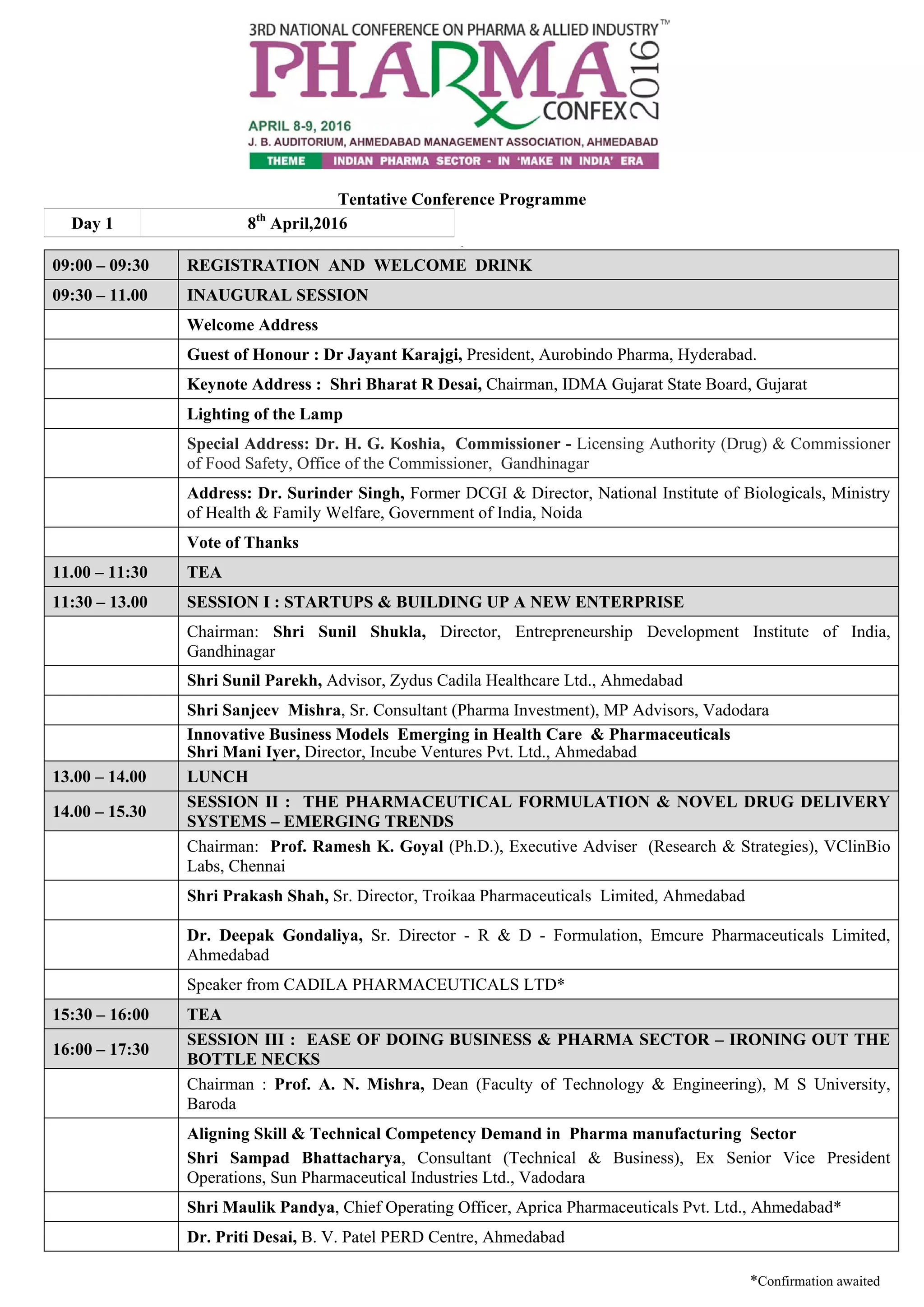 Pharmaceutical Conference | PDF