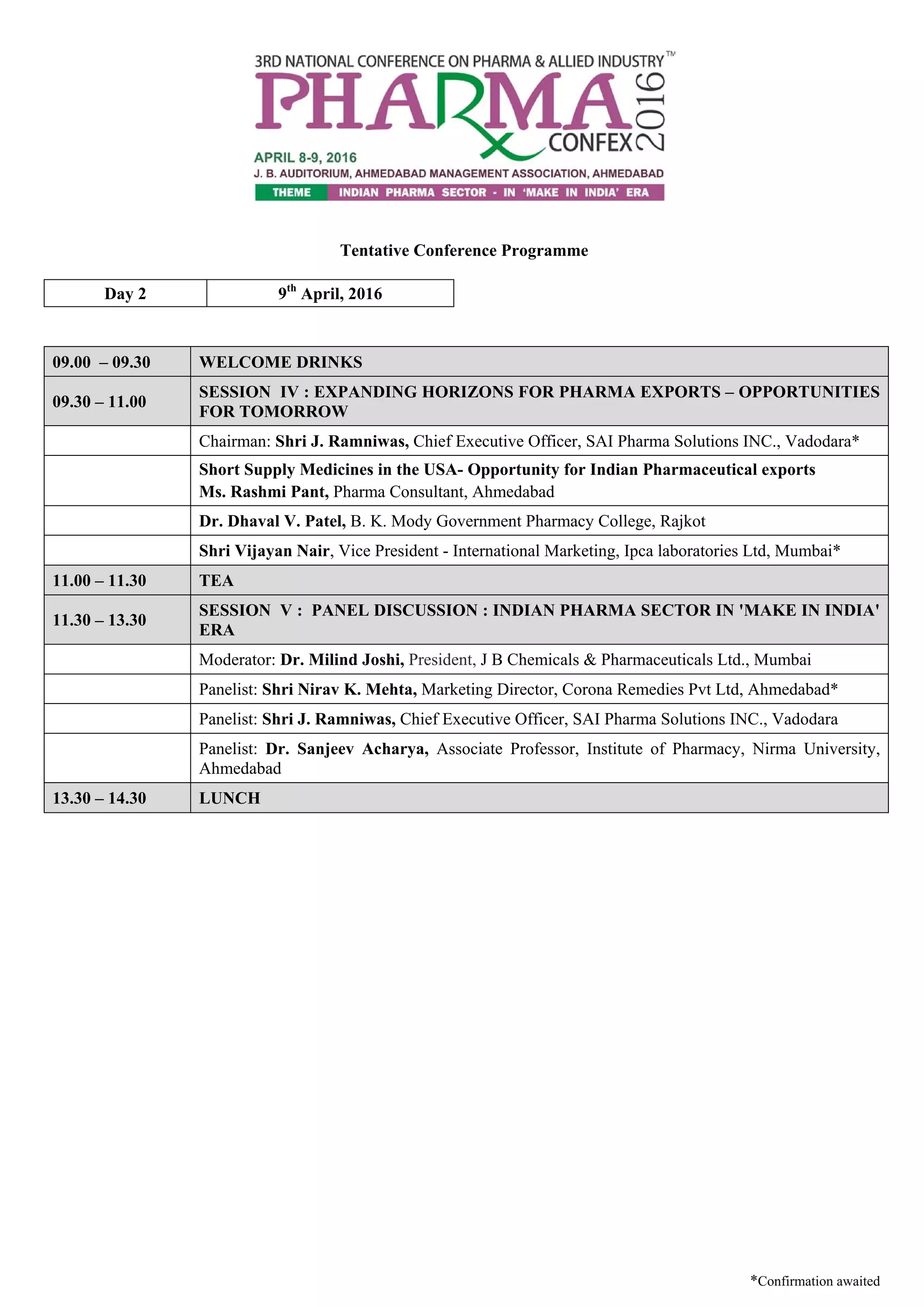 Pharmaceutical Conference | PDF