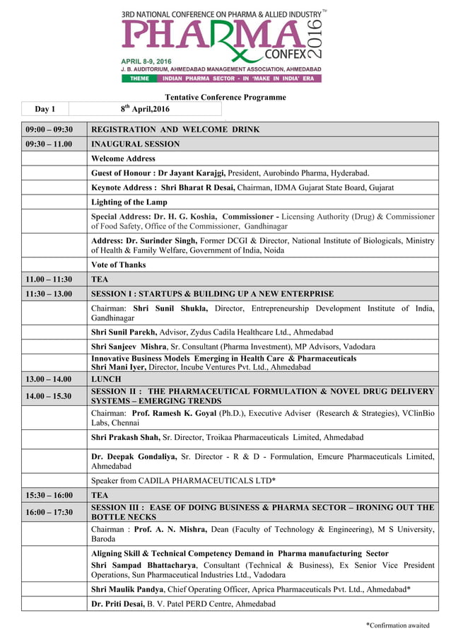 Pharmaceutical Conference | PDF