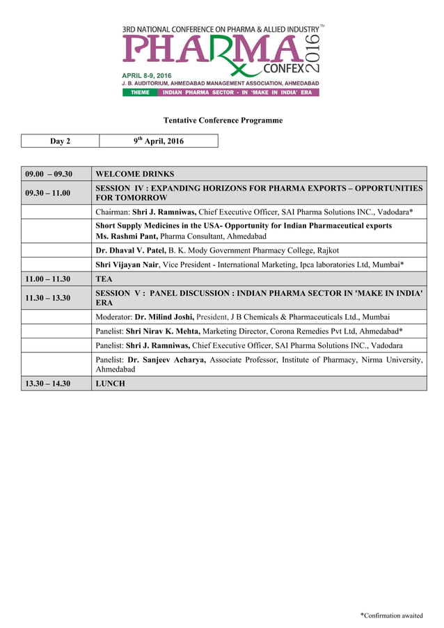 Pharmaceutical Conference | PDF