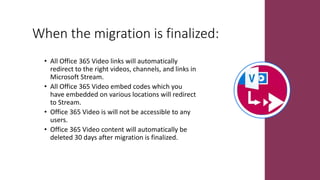 Office 365 Video migration to microsoft stream cinci | PPTX