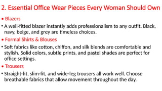 Office Wear for Women: A Complete Guide to Elegant and Professional ...