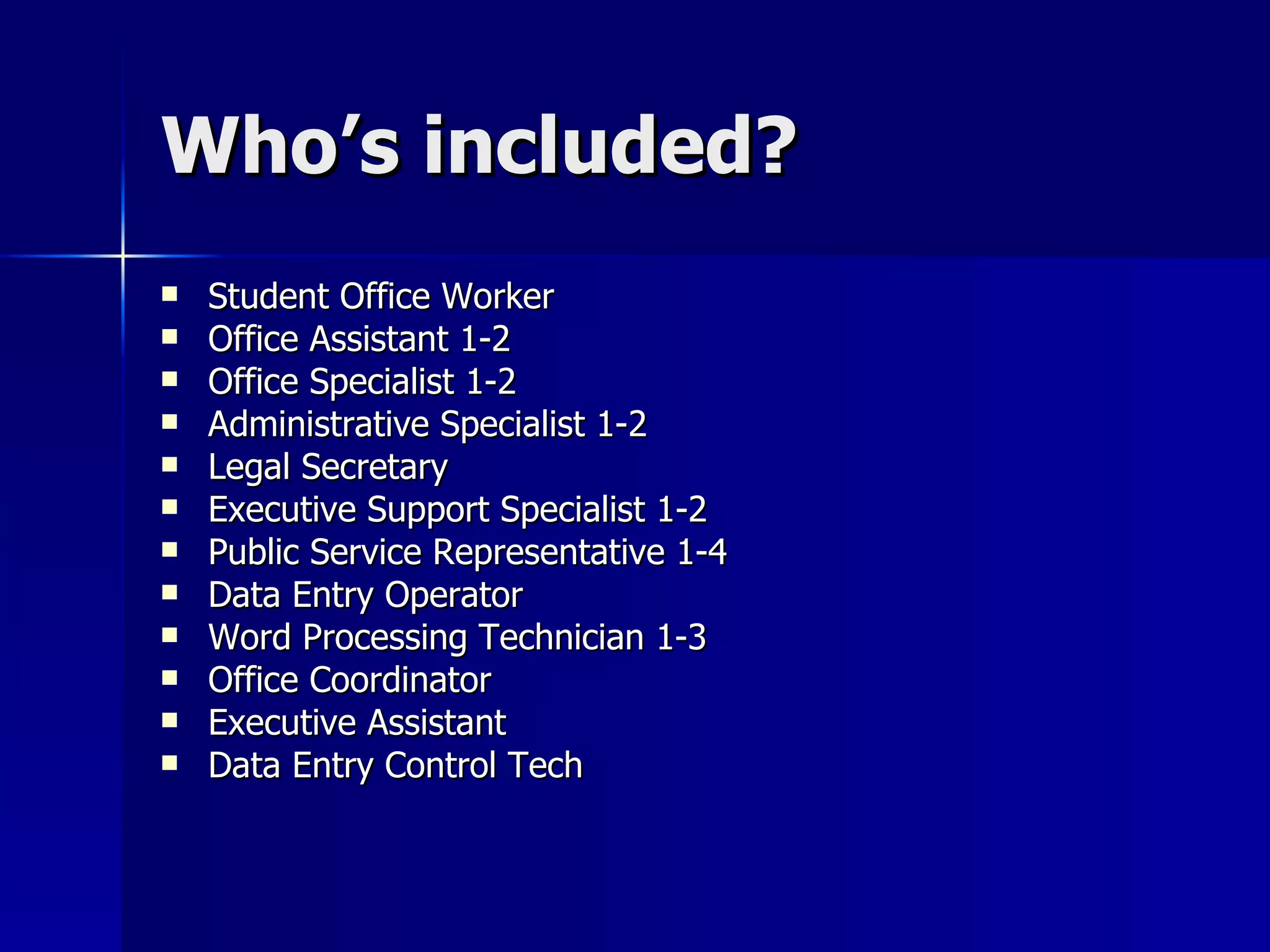 Office worker classification study | PPT
