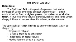 Understanding the Self: A Comprehensive Exploration of Personal ...