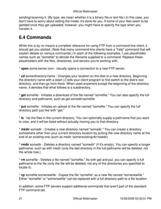 Official Webmaster | PDF