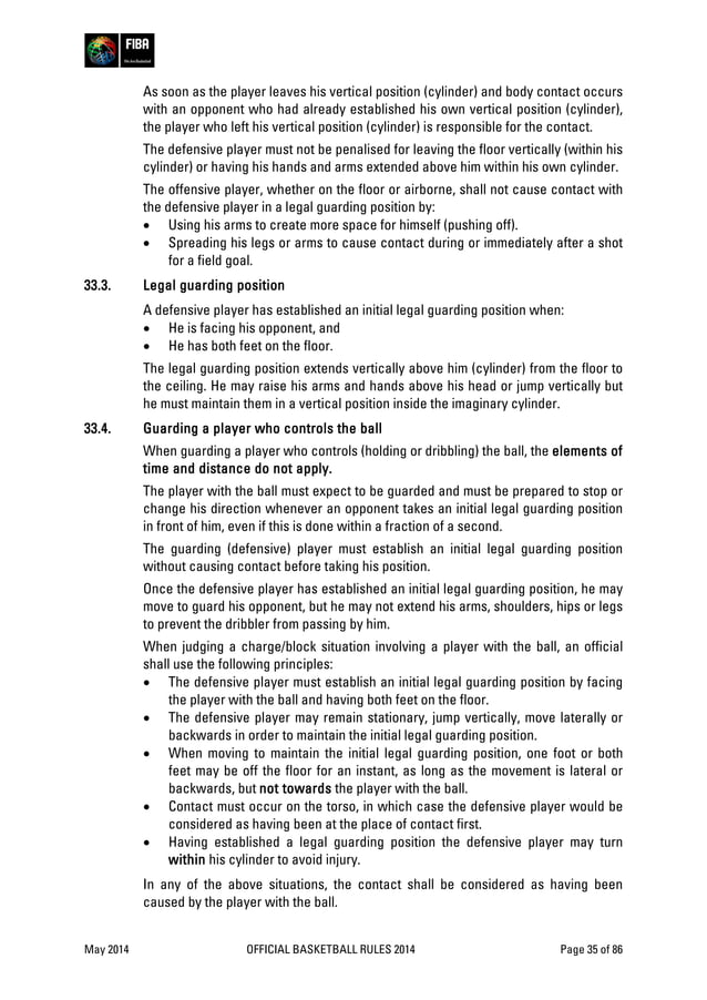 FIBA Official basketball rules | PDF