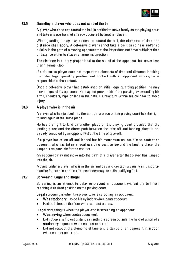 FIBA Official basketball rules | PDF