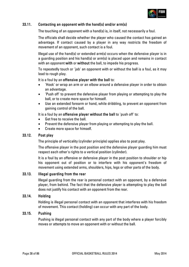 FIBA Official basketball rules | PDF