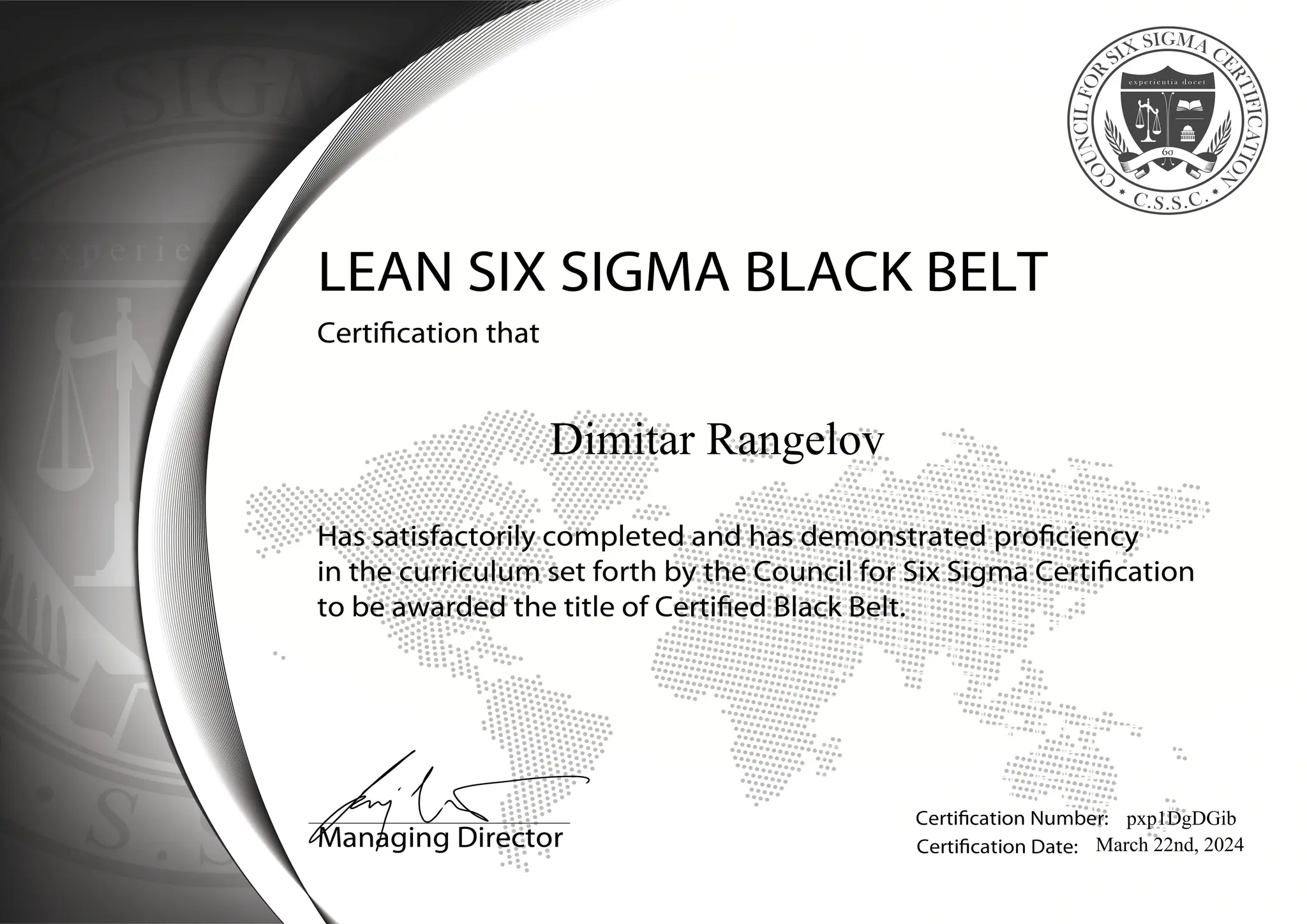Official_Certification_Issued_Lean_Six_Sigma_Black_Belt_Certification_Standard | PPT