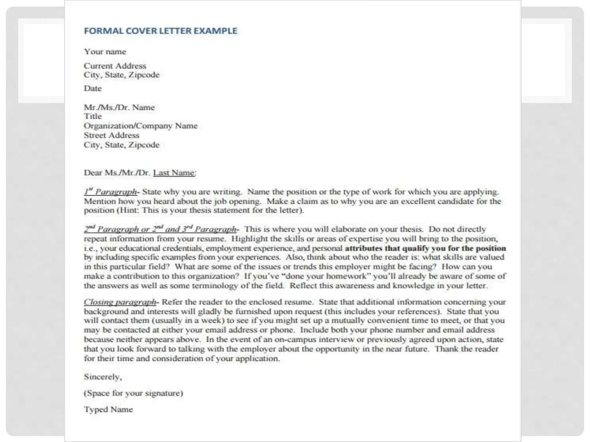 OFFICIAL CORRESPONDENCE, Format of all correspondence.pptx