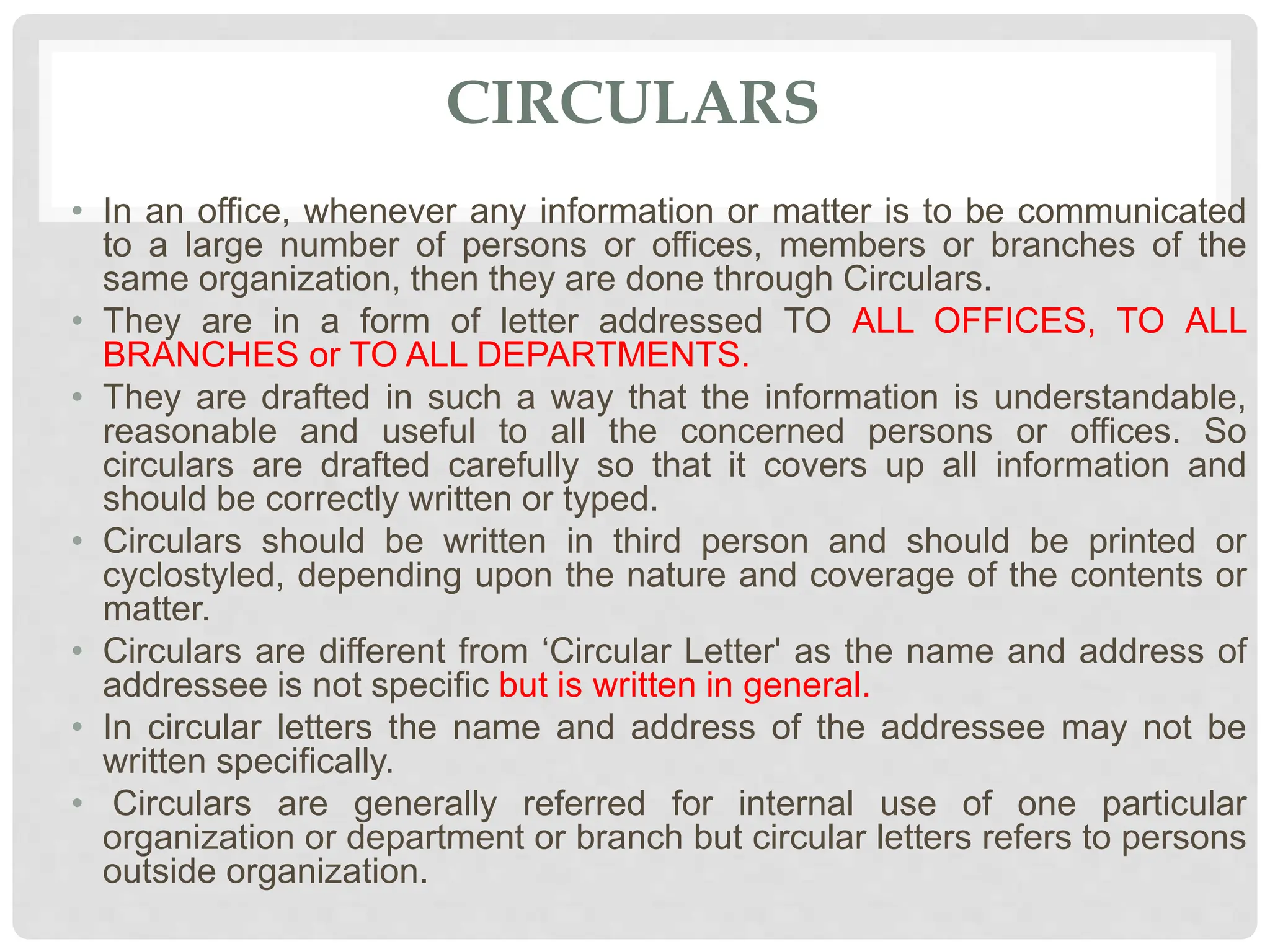 OFFICIAL CORRESPONDENCE, Format of all correspondence.pptx