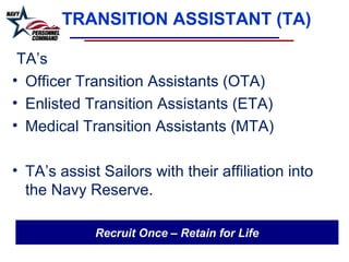 Navy Reserve CTO Presentation | PPT | Personal Finance