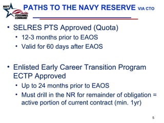 Navy Reserve CTO Presentation | PPT | Personal Finance