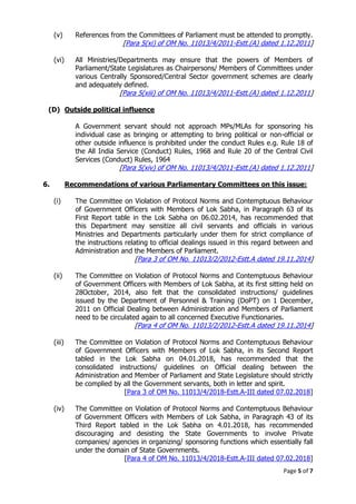 Consolidated guidelines on official dealings between the Administration ...