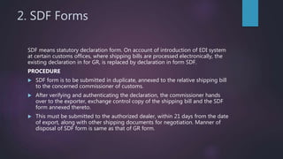 Official Document or Regulatory Documents for export and import ...