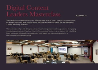 Official e-Brochure for Digital Content Leaders Masterclass | PPT