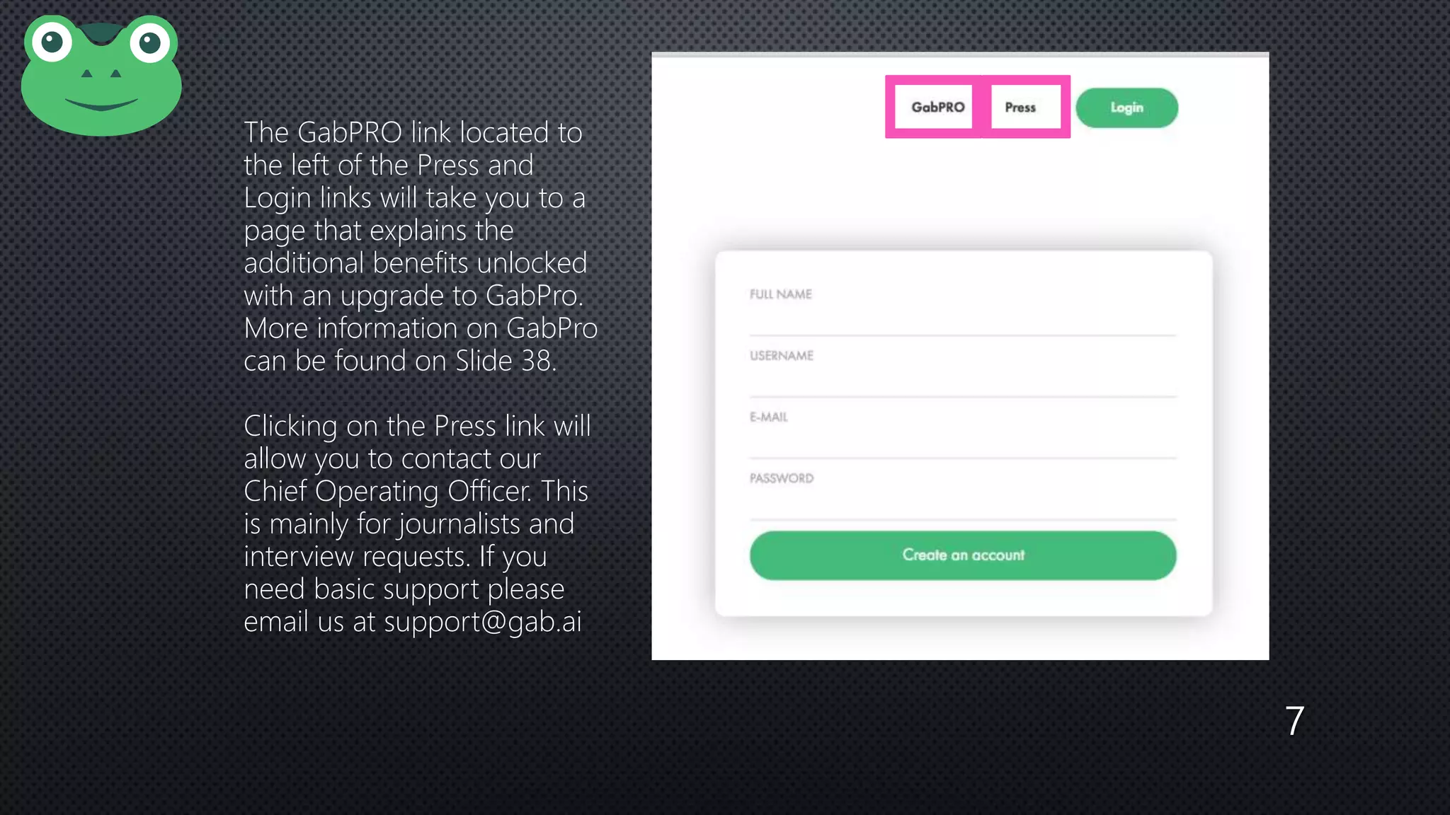 Official Gab Official How-To Tutorial | PPTX | Social Networking | Internet