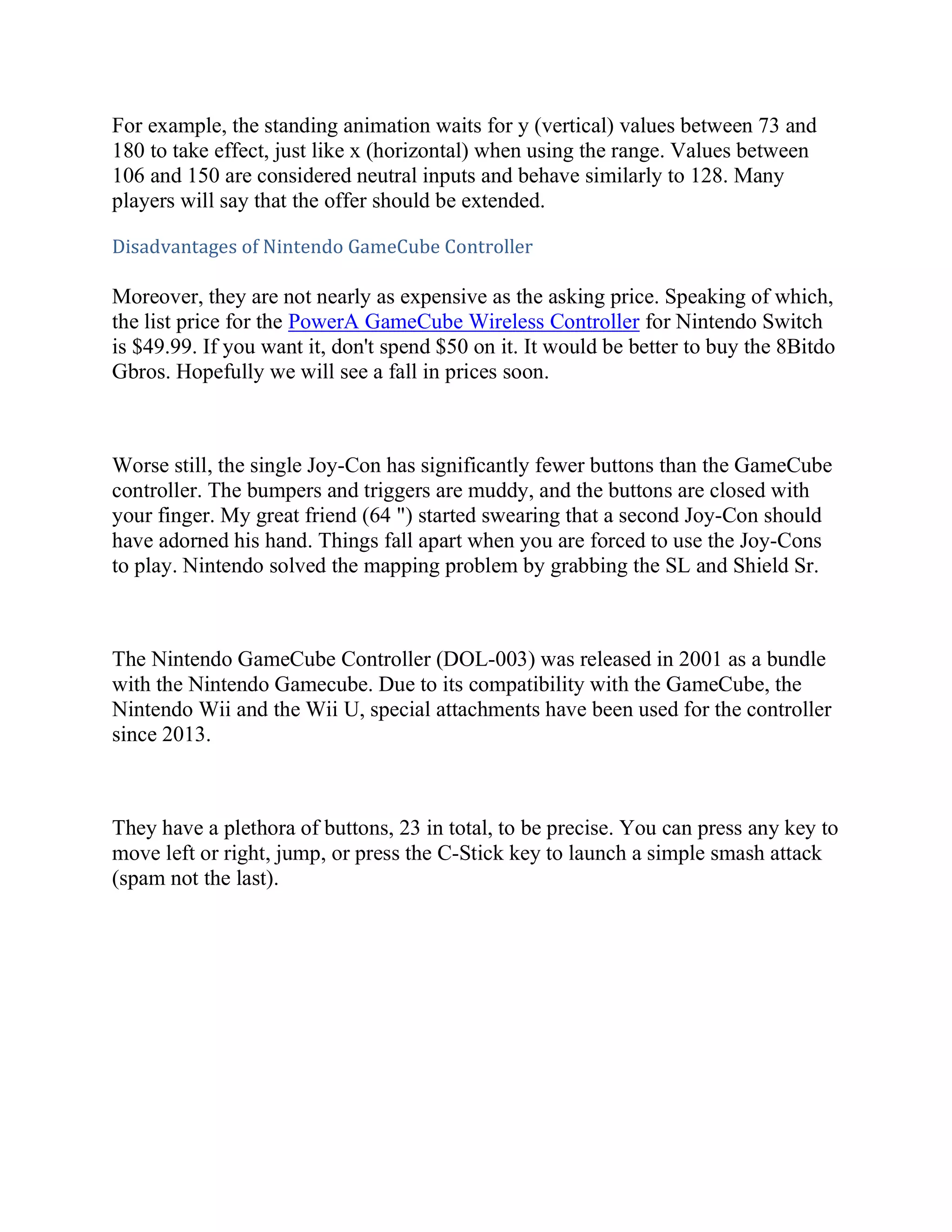 Official gamecube controller | PDF