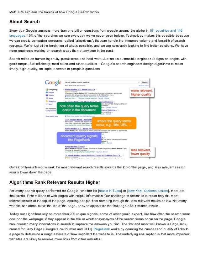 Official how google works