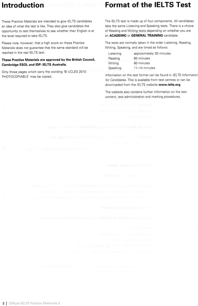Official ielts practice materials 2 - IELTS TUTOR www.ieltstutor.me
