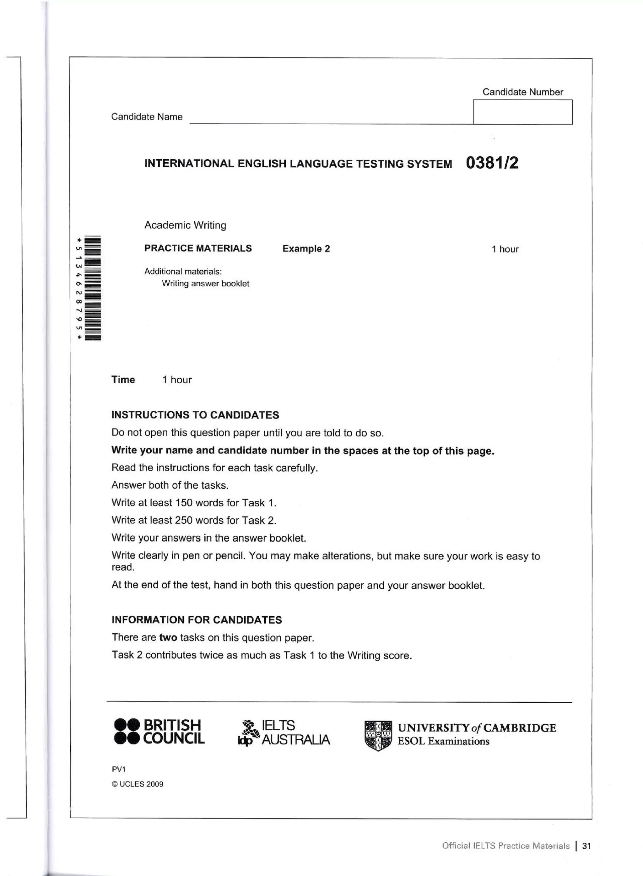 Official ielts practice materials by british coluncil | PDF