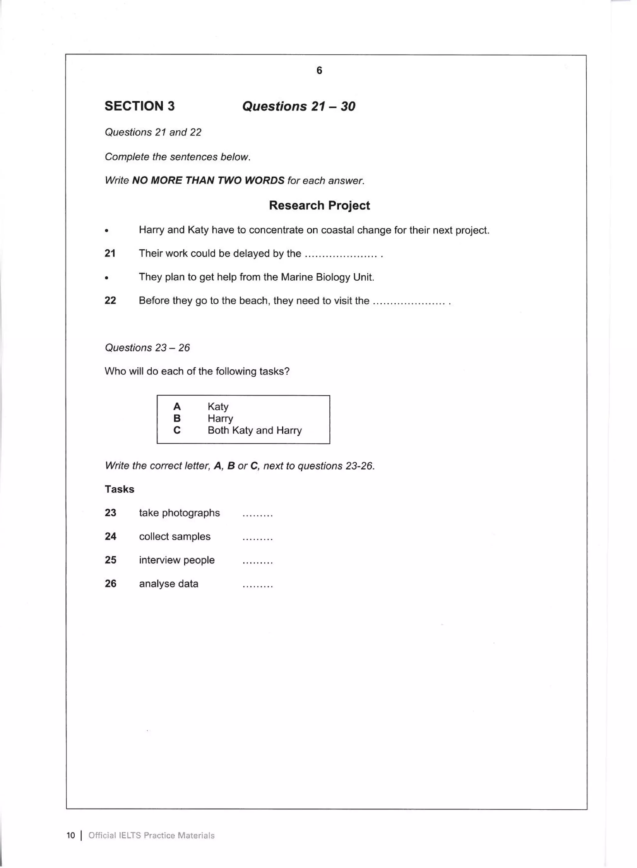 Official ielts practice material updated march 2009 | PDF