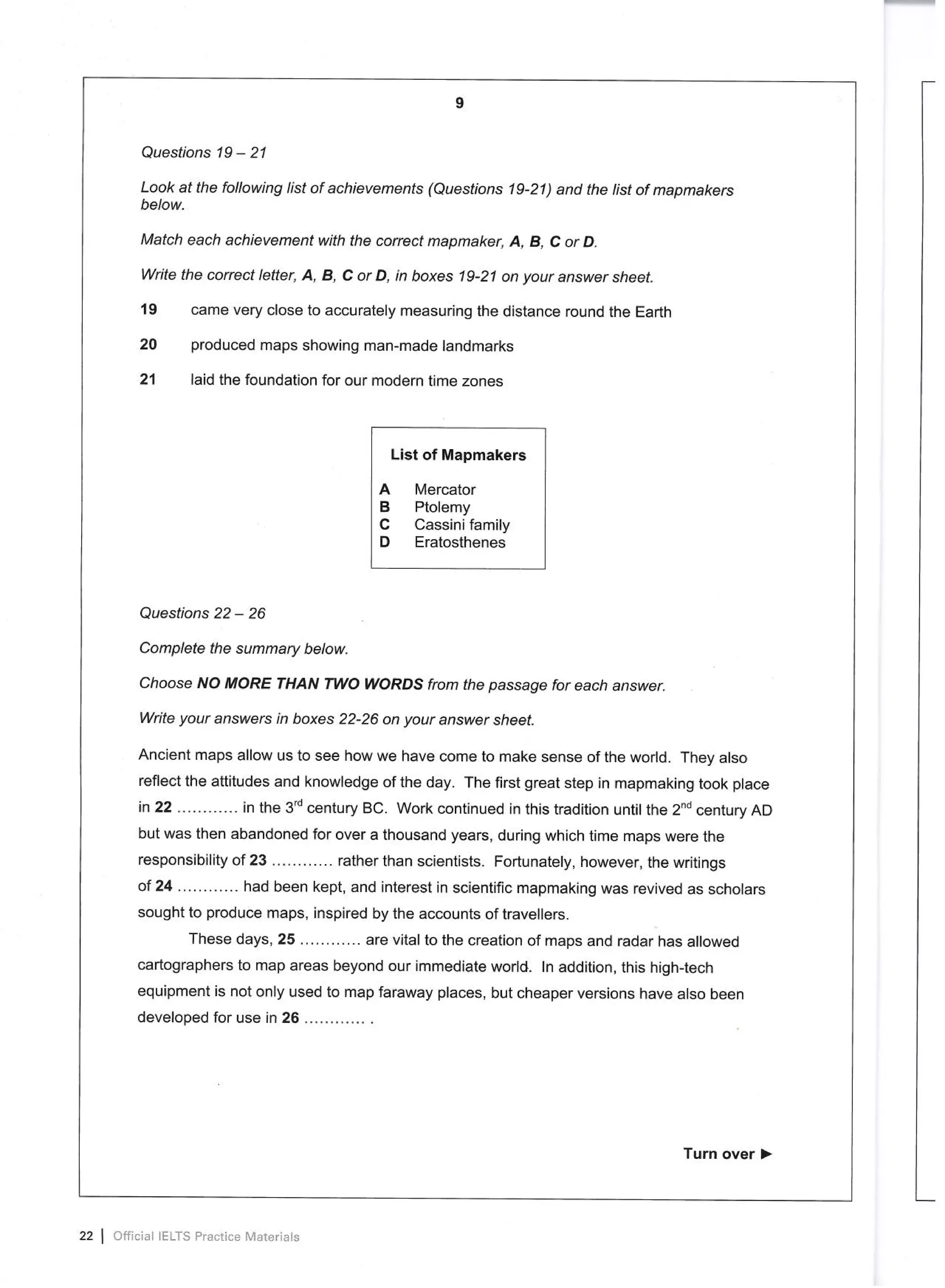 Official ielts practice material updated march 2009 | PDF