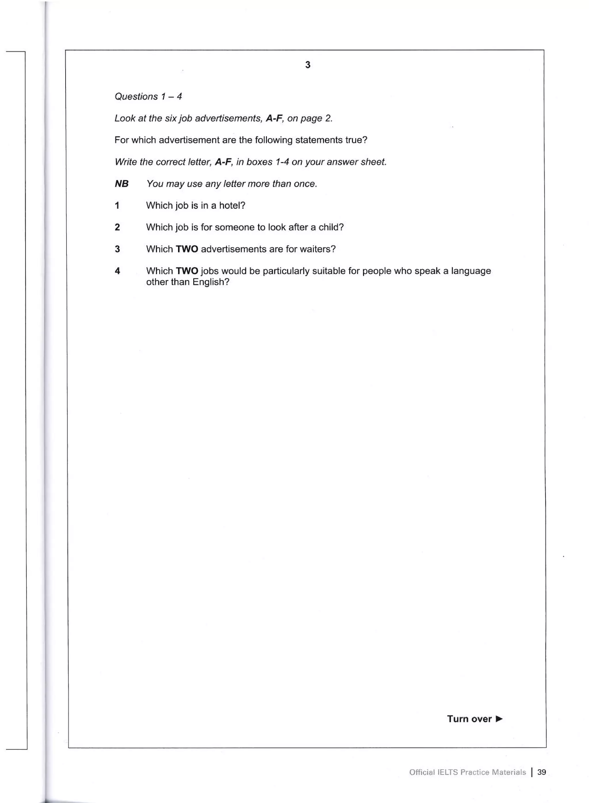 Official ielts practice material updated march 2009 | PDF