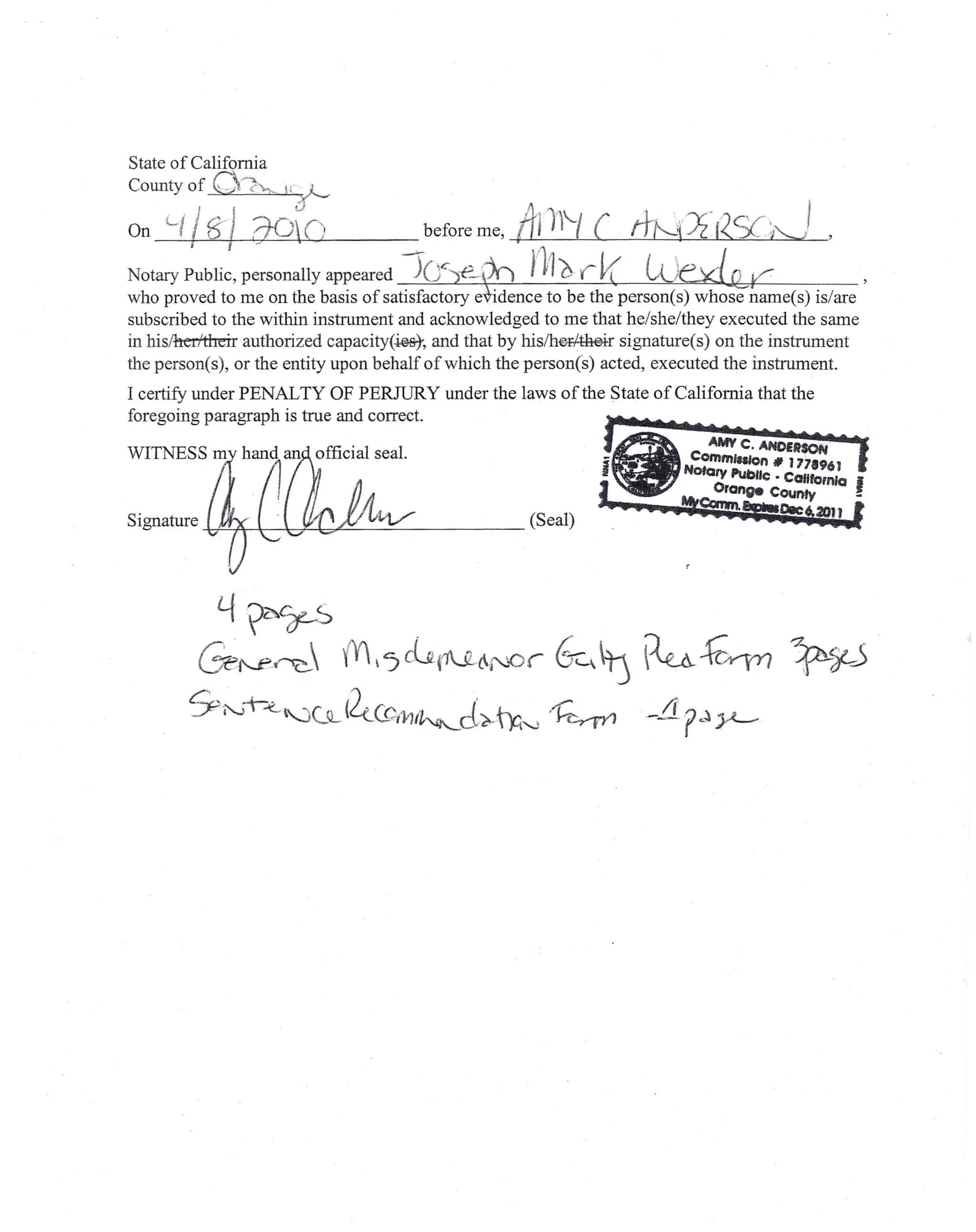 Official joseph wexler_criminal | PDF