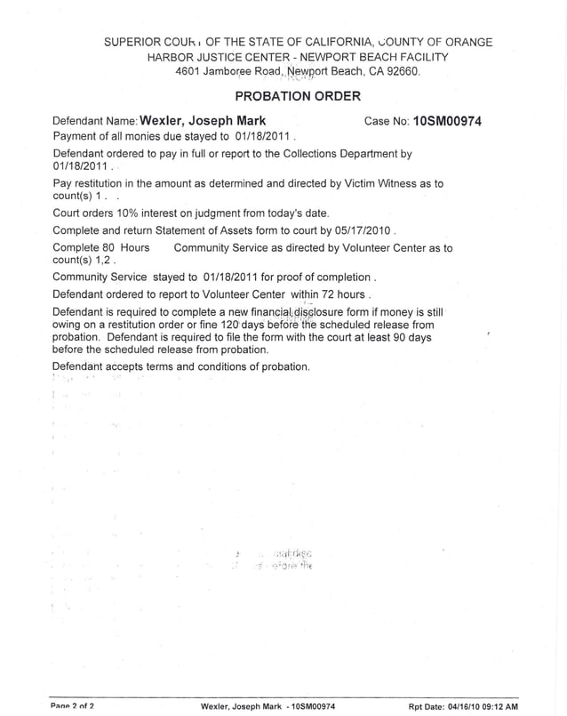 Official joseph wexler_criminal | PDF | Crime & Harmful Acts to ...