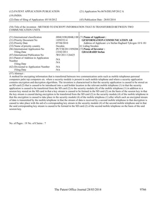 How to search patent applications in Indian Patent Office Patent Jour…