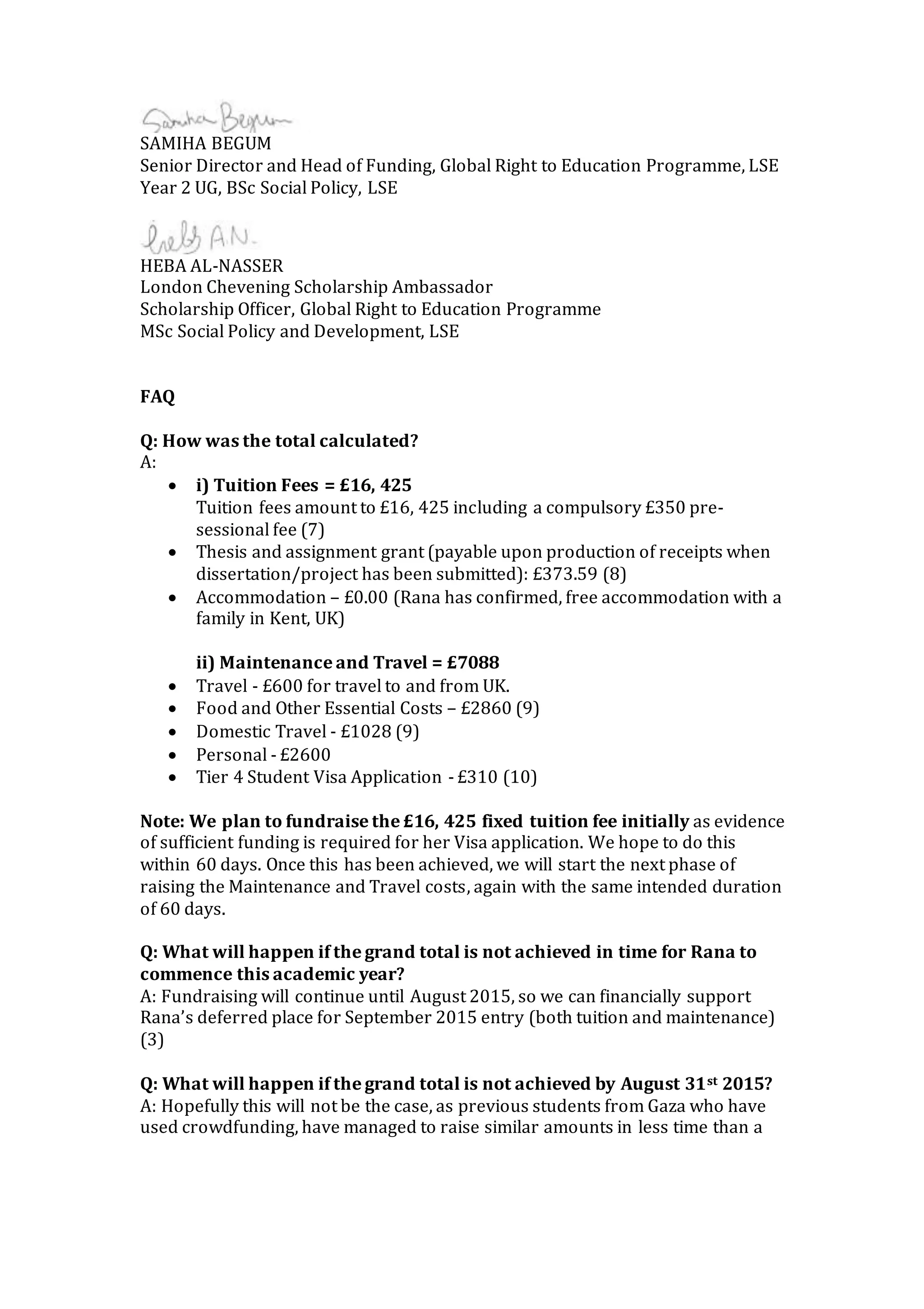 Official letter rana (final version complete) | PDF