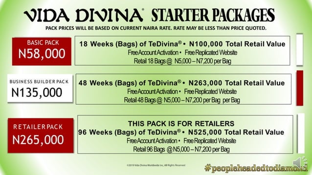 Official Vida Divina Nigeria Fast Presentation | PPT