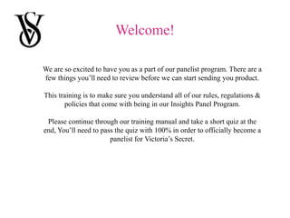 Official panel training | PPTX