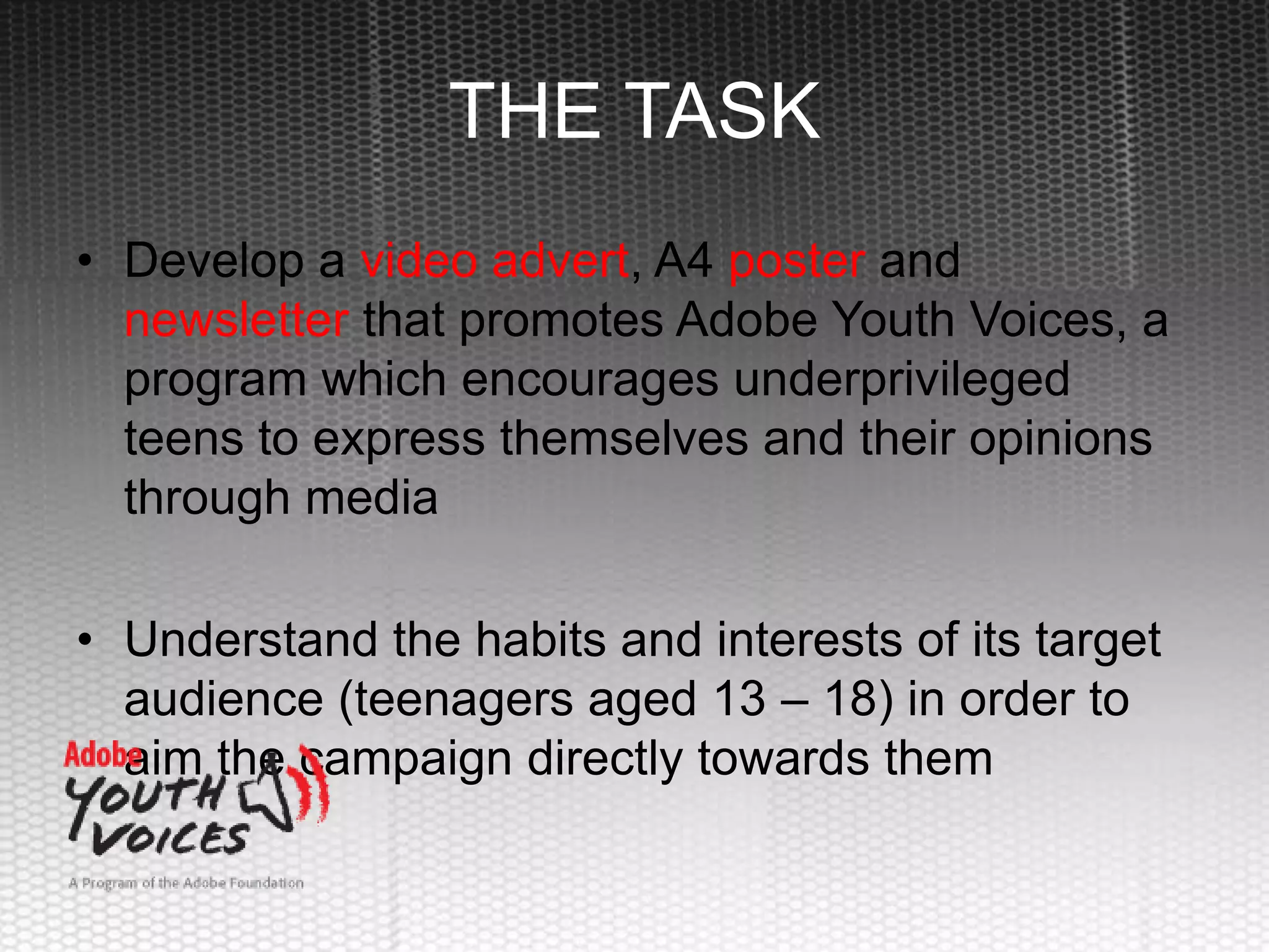 Adobe Youth Voices - ABC Advertising Campaign | PPT