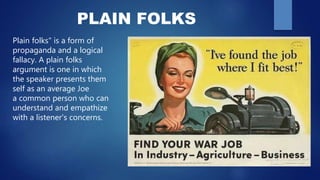Propaganda techniques | PPTX
