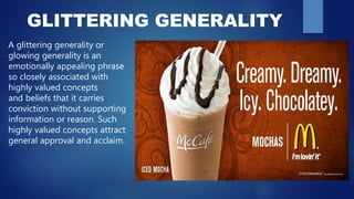 Glittering Generalities Propaganda Techniques