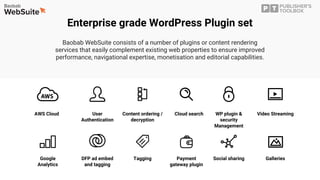 Baobab WebSuite overview - Publisher's Toolbox | PDF