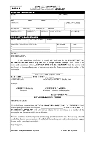 Official registration form | PDF