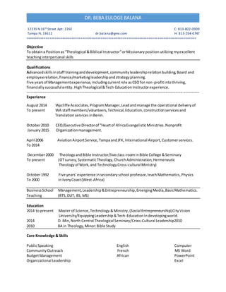 Official resume | DOCX