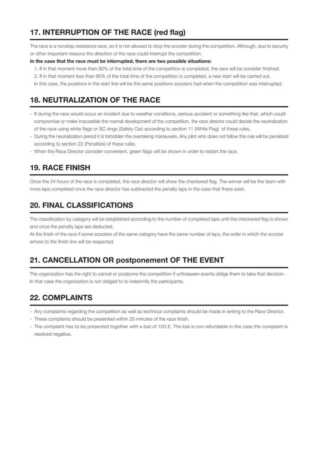 Official rules | PDF