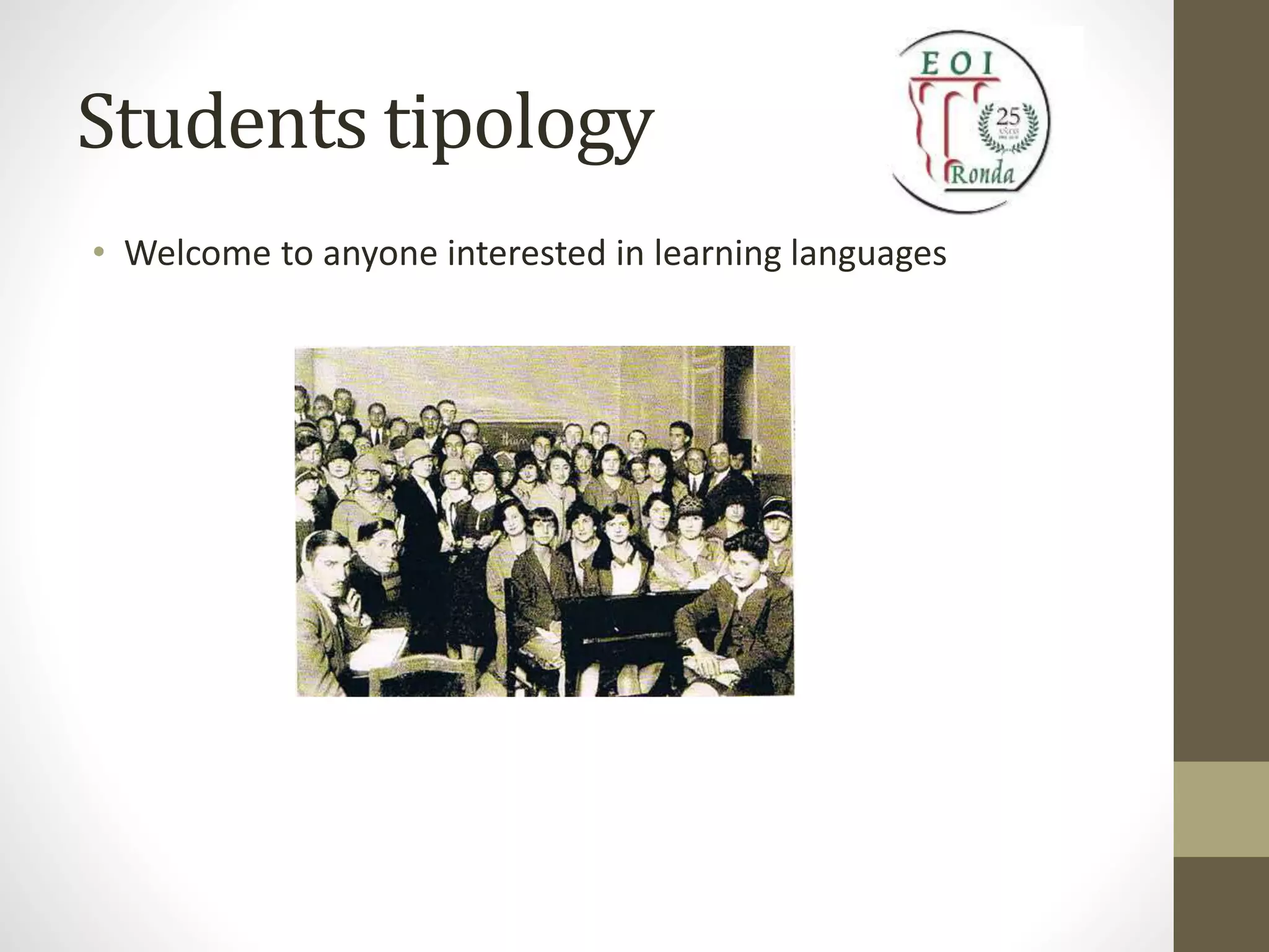 Official school of languages talk | PPT