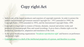 Official Secret Act and Copy Right Act.pptx - Elseena Joseph | PPTX