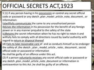 Official secrets act | PPTX