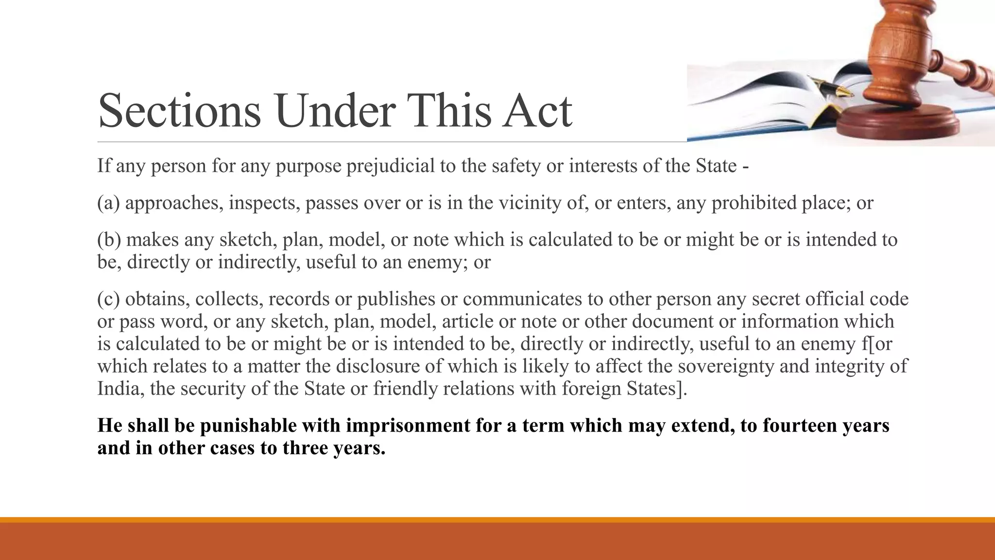 Official Secrets Act, 1923 | PPTX