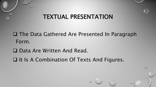 Presentation of Data | PPT