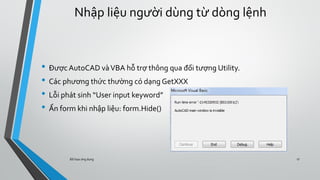 VBA for AutoCAD | PPT