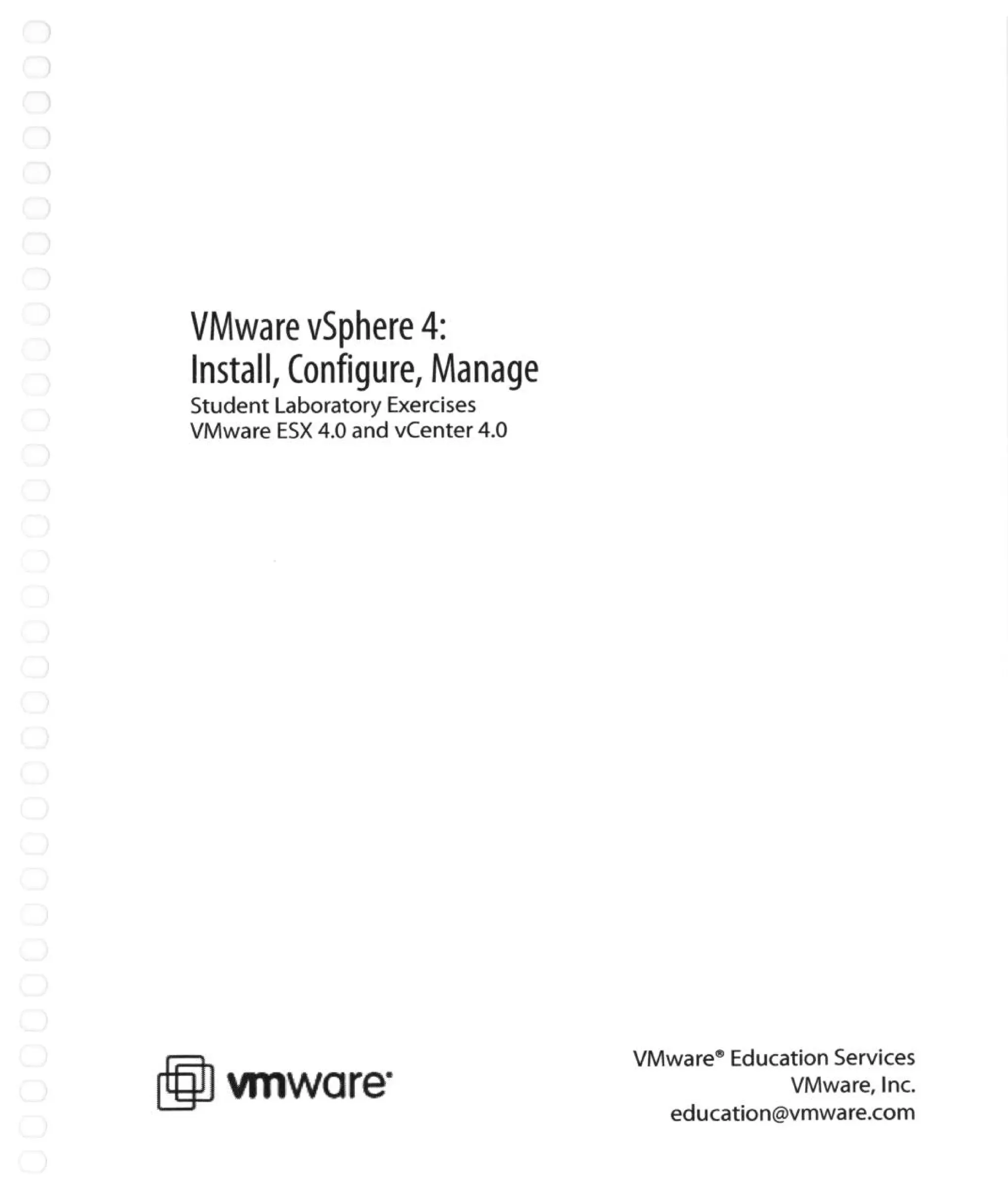 Official vmware v_sphere_4_-_install_configure_manage_student ...